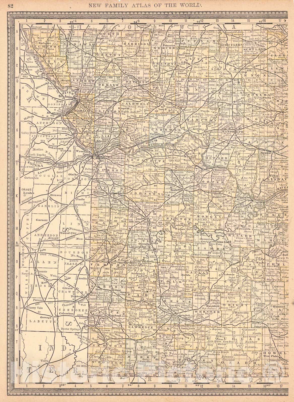 Historic Map : 1890 Map of Mississippi : Vintage Wall Art – Historic ...
