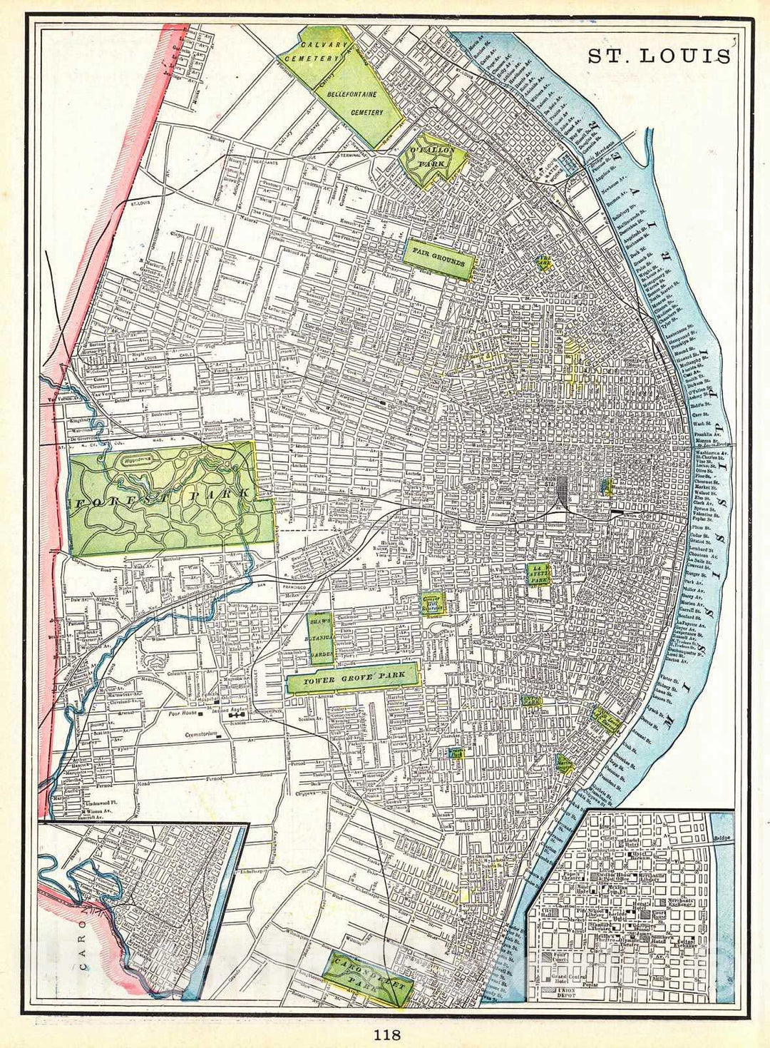 Historic Map : St. Louis, Missouri, 1898 : Vintage Wall Art – Historic ...