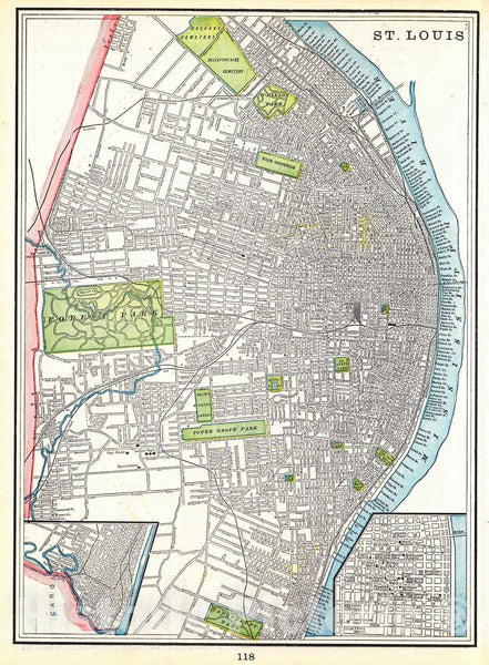 Historic Map : St. Louis, Missouri, 1898 : Vintage Wall Art - Historic ...