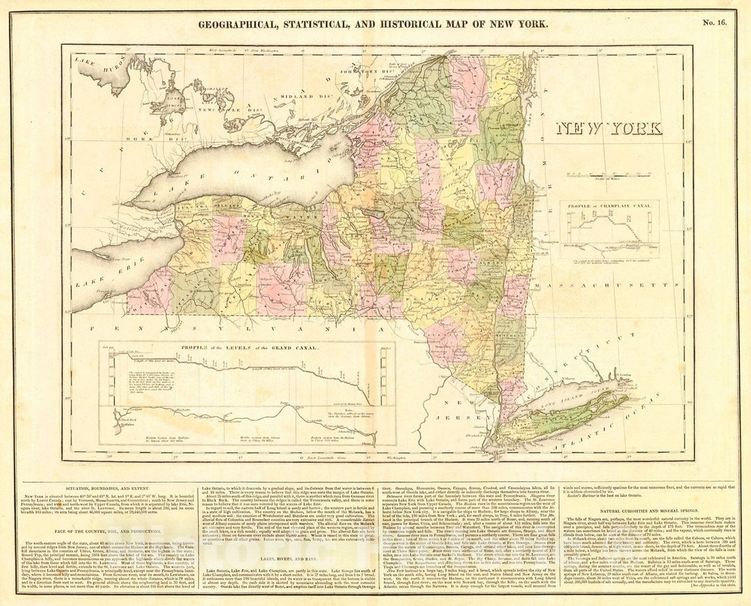 Historic Map : 1826 Geographical, Statistical, and Historical Map of N ...