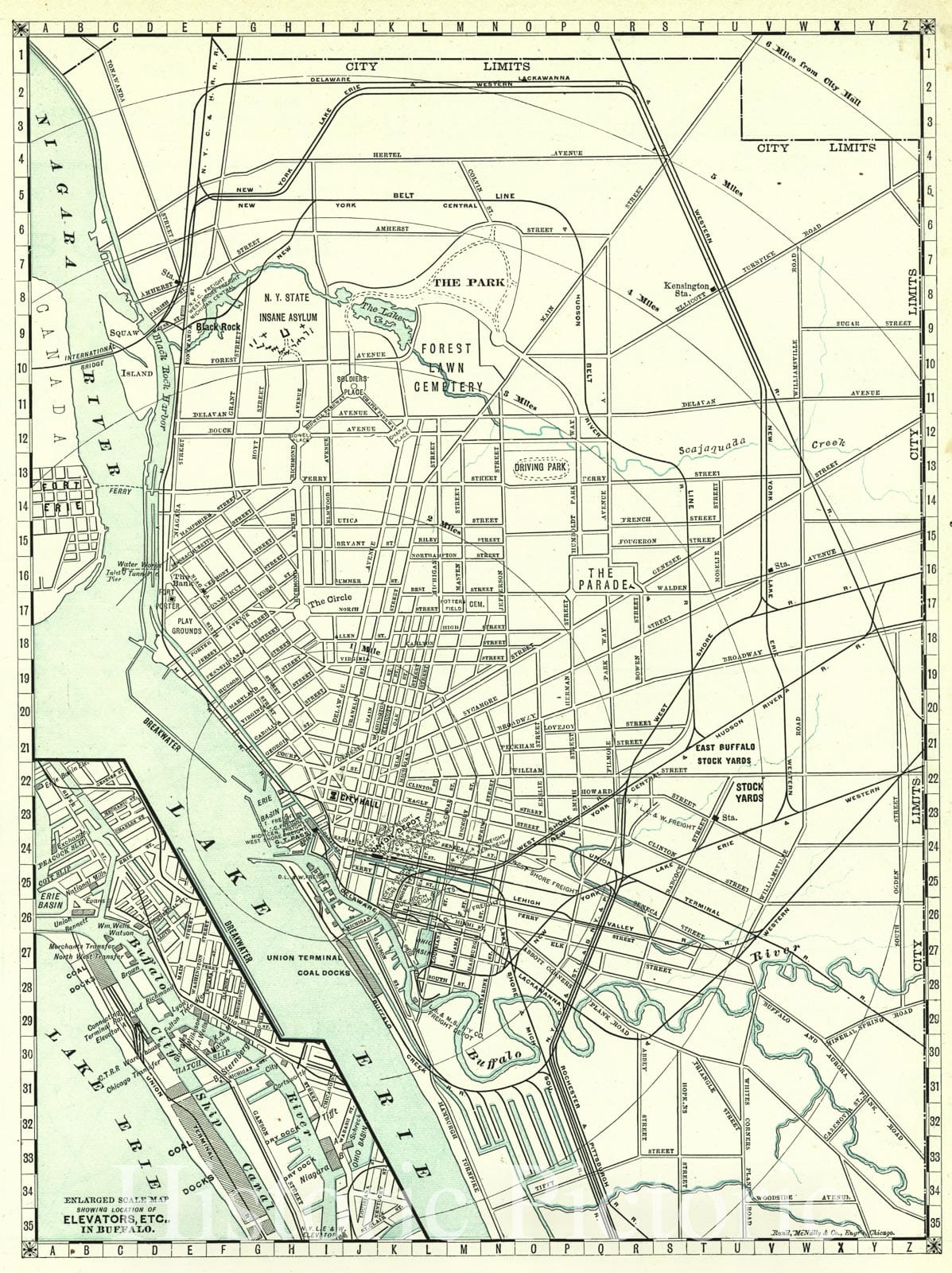 Historic Map : 1889 [Buffalo] : Vintage Wall Art - Historic Pictoric