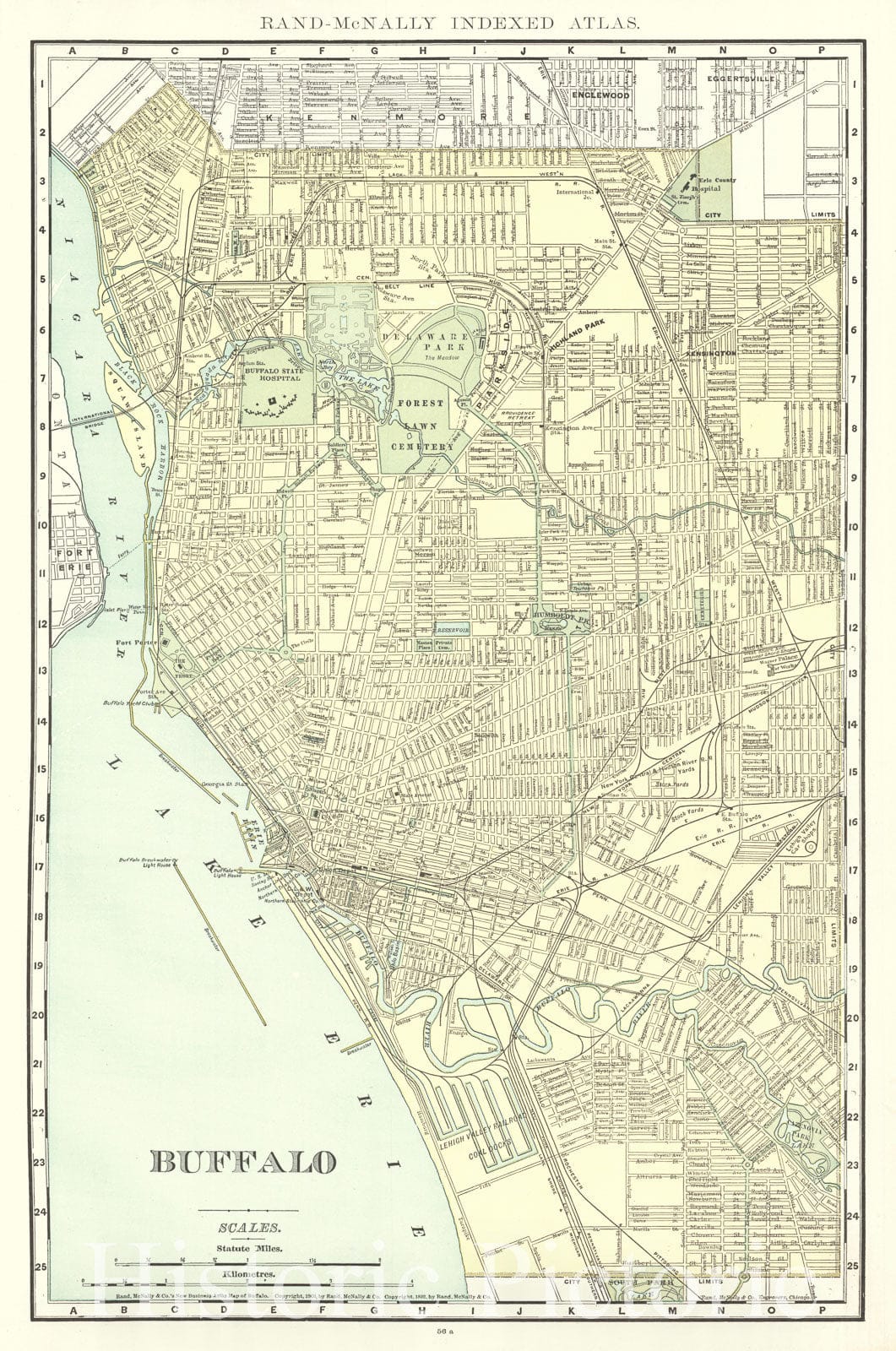 Historic Map : 1905 Buffalo : Vintage Wall Art – Historic Pictoric