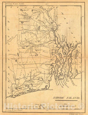 Historic Map : 1814 Rhode Island : Vintage Wall Art – Historic Pictoric