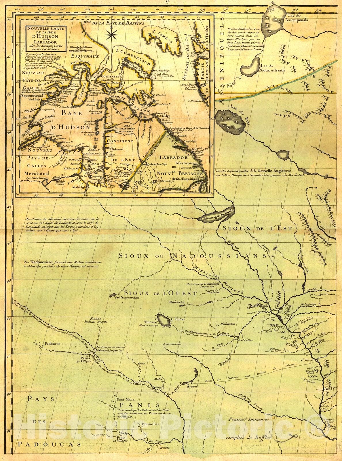 Historic Map : 1756 America Septentrionalis : Vintage Wall Art ...