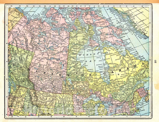 Historic Map : 1898 Dominion of Canada : Vintage Wall Art – Historic ...