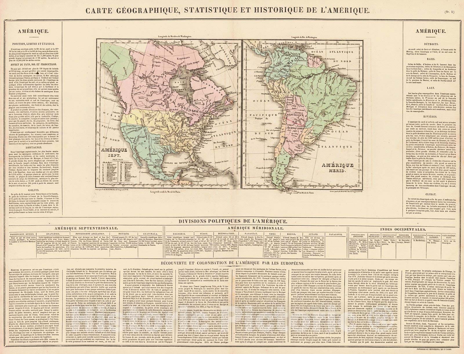 Historic Map : 1825 Geographical, Statistical, and Historical Map of A ...