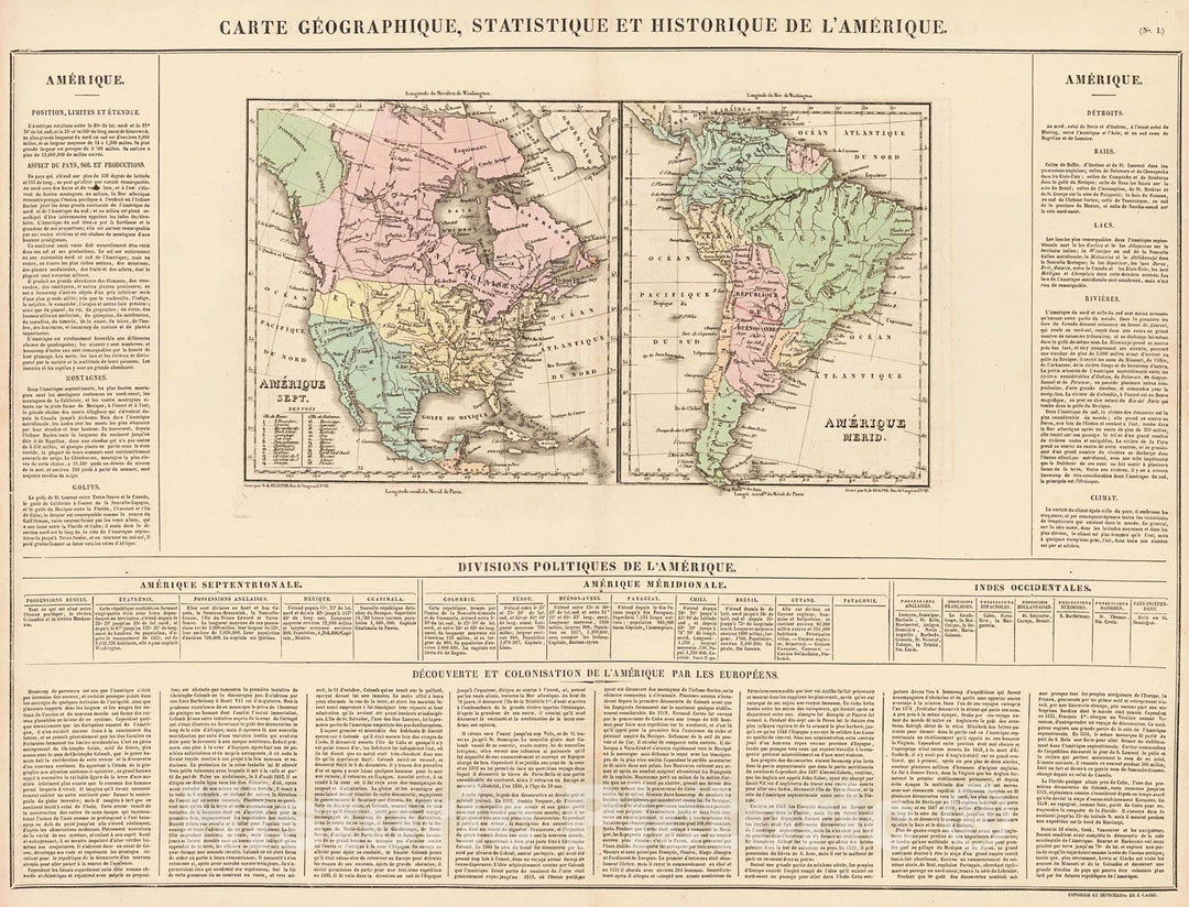 Historic Map : 1825 Geographical, Statistical, and Historical Map of A ...