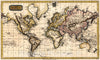 Historic Map : 1798 The World on Mercator's Projection : Vintage Wall ...