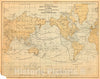 Historic Map : 1873 Commercial Map of the World, A Chart Exhibiting th ...