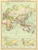 Historic Map : 1910 The Old World Showing British Possessions and Trad ...