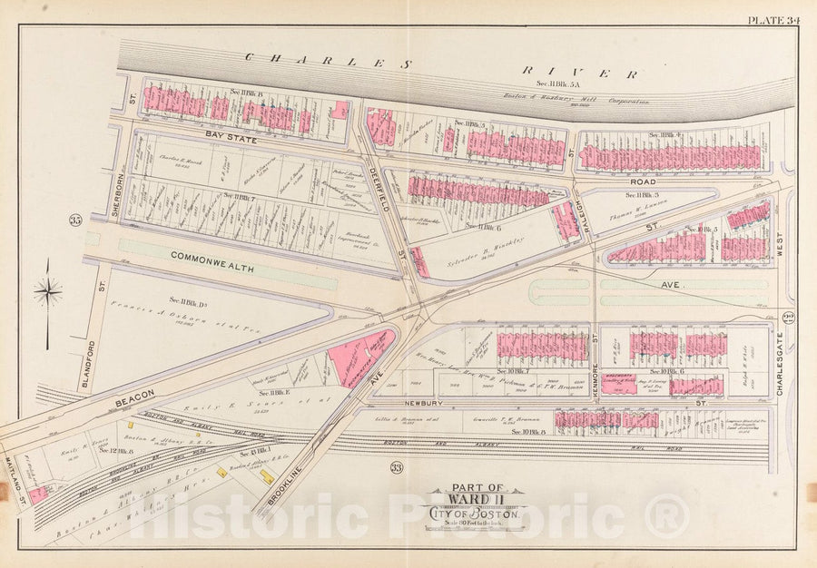 Historical Map, 1902 Atlas of the city of Boston, Boston proper and Ba ...