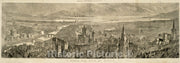 Historical Map, 1890 A Bird's Eye View of Dublin, Vintage Wall Art ...