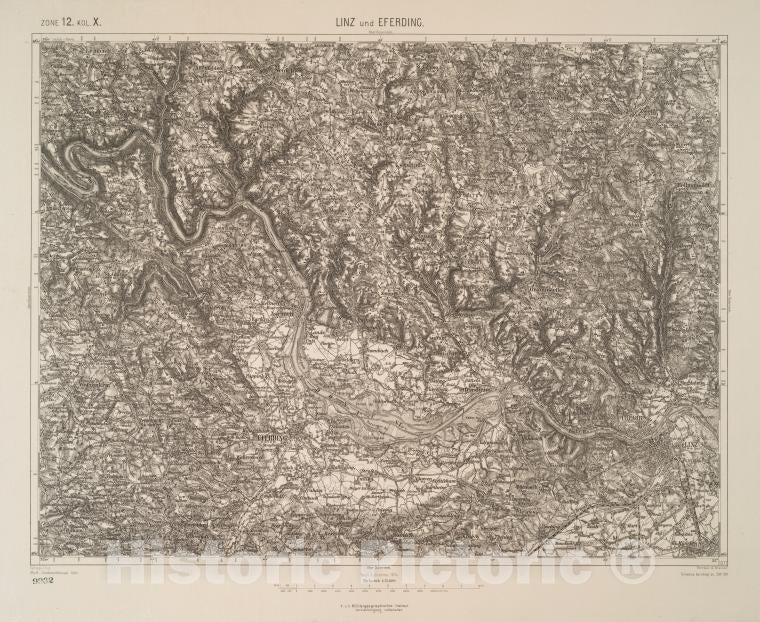 Historic 1911 Map - Linz Und Eferding. - Vintage Wall Art – Historic ...