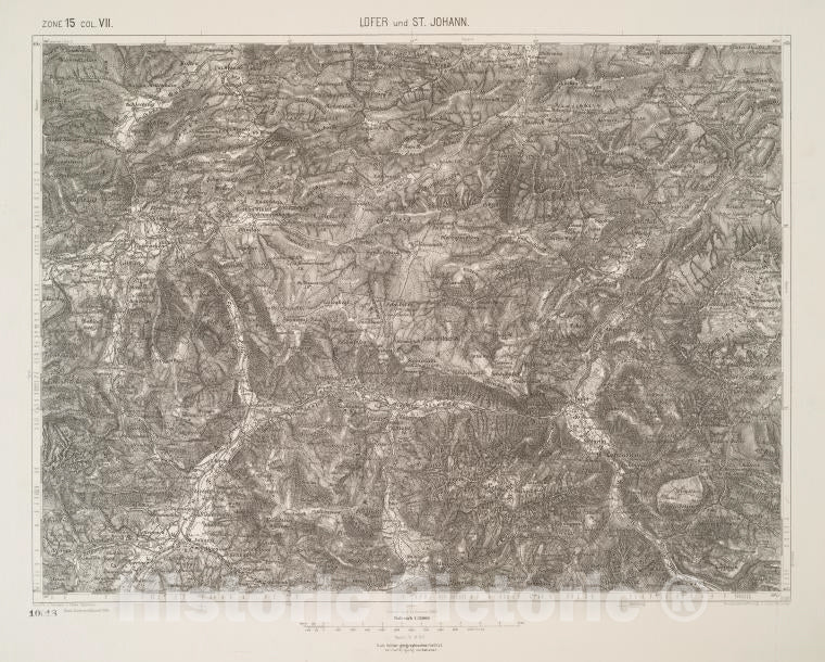 Historic 1908 Map - Lofer Und St. Johann. - Vintage Wall Art – Historic ...