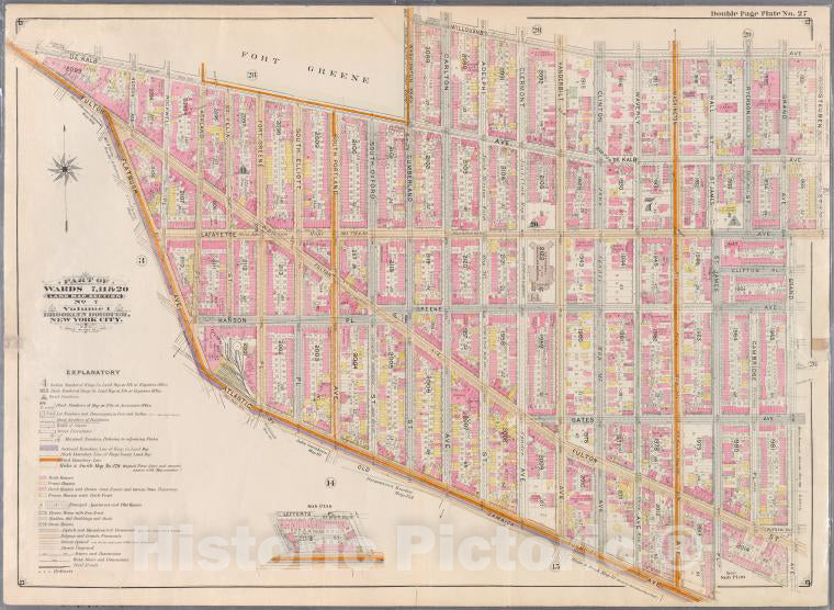 Historic Map - 1898 Brooklyn (New York, N.Y.), Willoughby, Euben, Lafa ...
