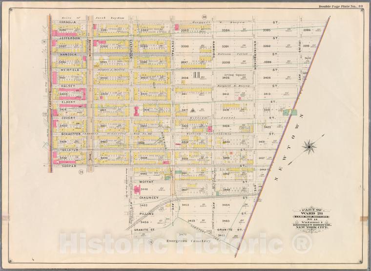 Historic Map - 1898 Brooklyn (New York, N.Y.),No. 40: [Cornelia, Irvin ...