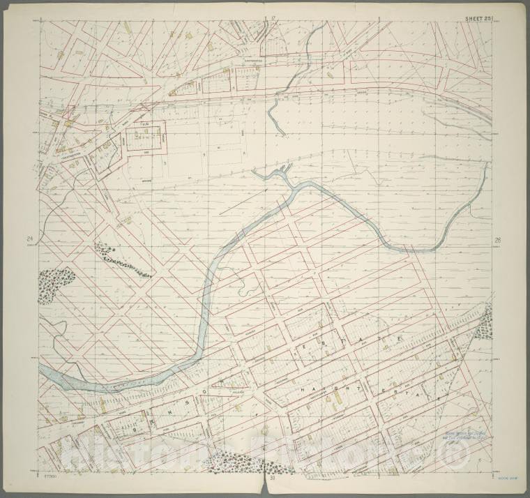 Historic 1905 Map - Sheet 25: Grid #20000E - 24000E, 1000S - 3000N. [I ...