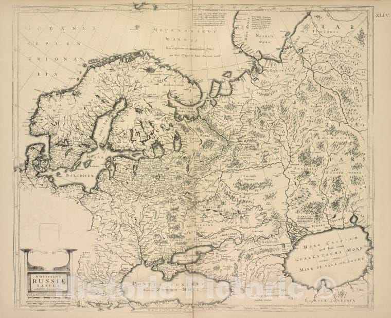 Historic 1899 Map - Karta Rossii I.Massy 1633G. Str.30 - Russia - Vint ...