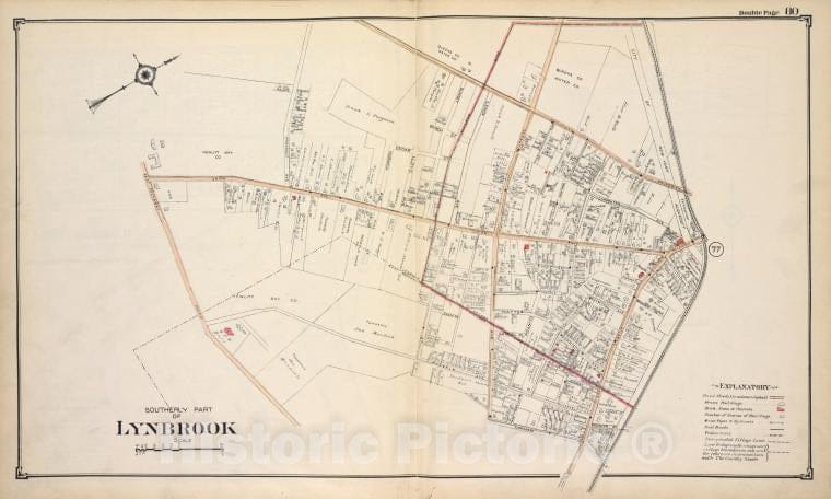 Historic Map - Southerly Part Of Lynbrook - Nassau County (N.Y.)- New ...
