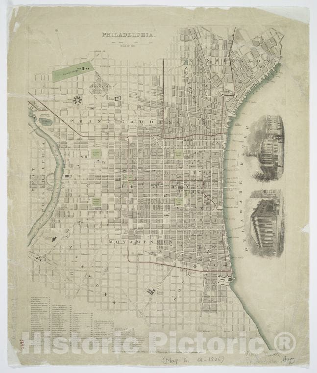 Historic Map - Philadelphia. - Philadelphia (Pa.) - Maps Of North Amer ...