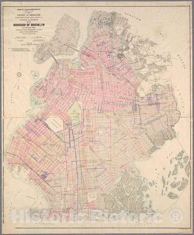 Brooklyn Street Map 1900 1900 Map Of Brooklyn, NY — High Res