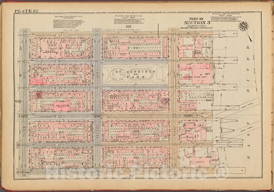 Historic 1927 Map - Plate 62, Part Of Section 3: [Bounded By E. 37Th S ...