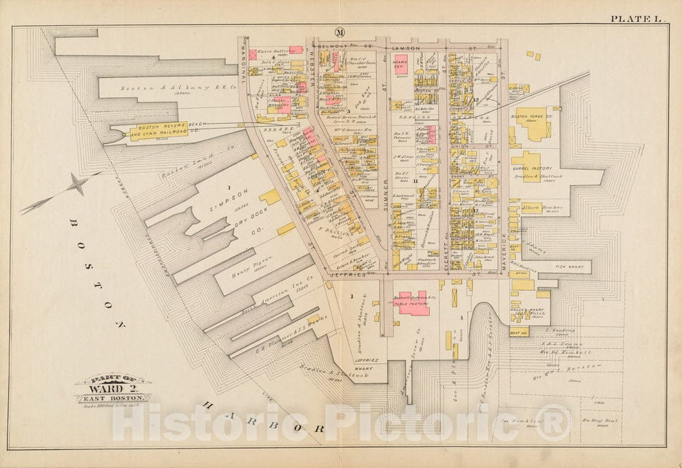 Historical Map, 1884 Atlas of the city of Boston : South & East Boston ...