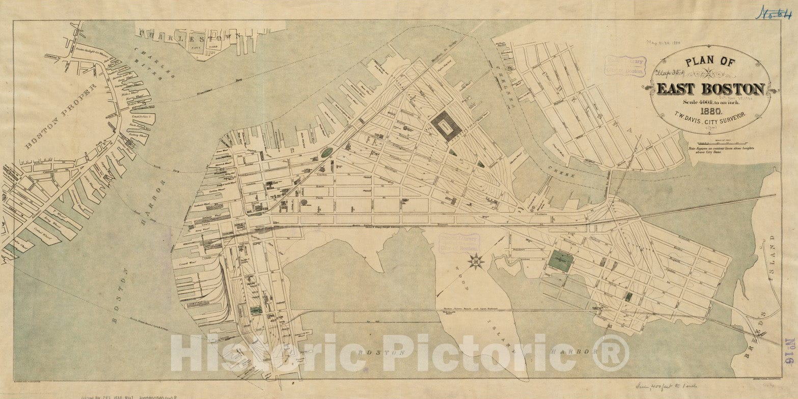 East Boston Map Map Of Boston, MA | Custom Maps | Bank And Surf