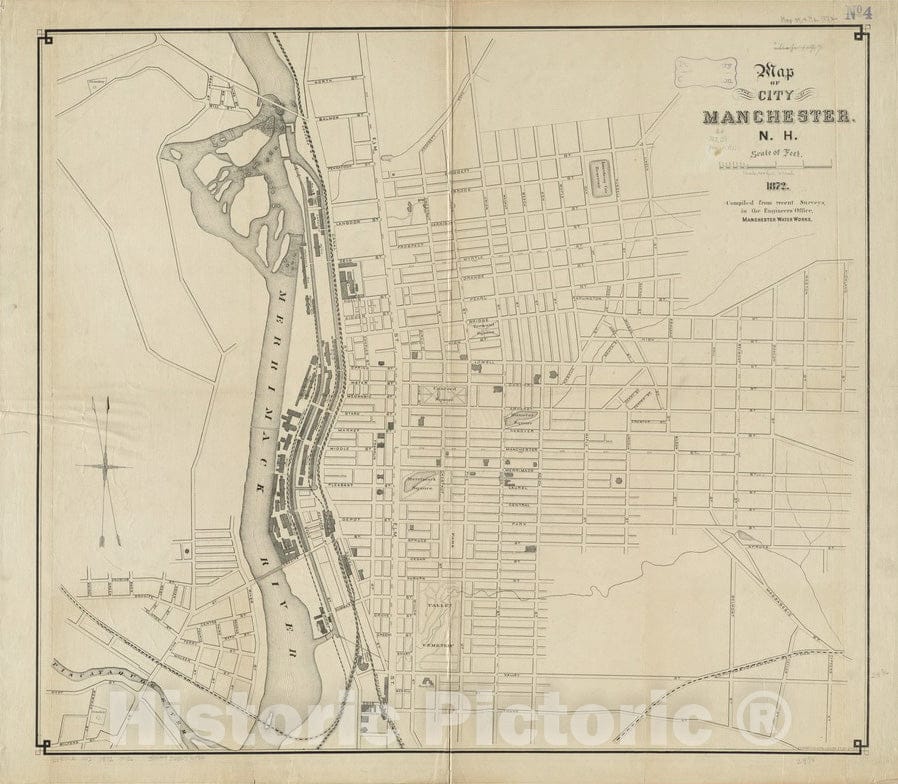 Old Maps Of Manchester Nh 1796 Map Of New Hampshire : R/newhampshire
