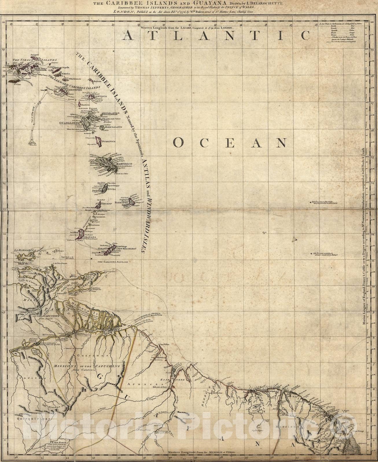 Historic 1777 Map - The North American Atlas, Selected from The Most A ...