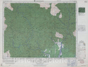Historic 1955 Map - India and Pakistan 1:250,000. - Nizamghat, India 1 ...