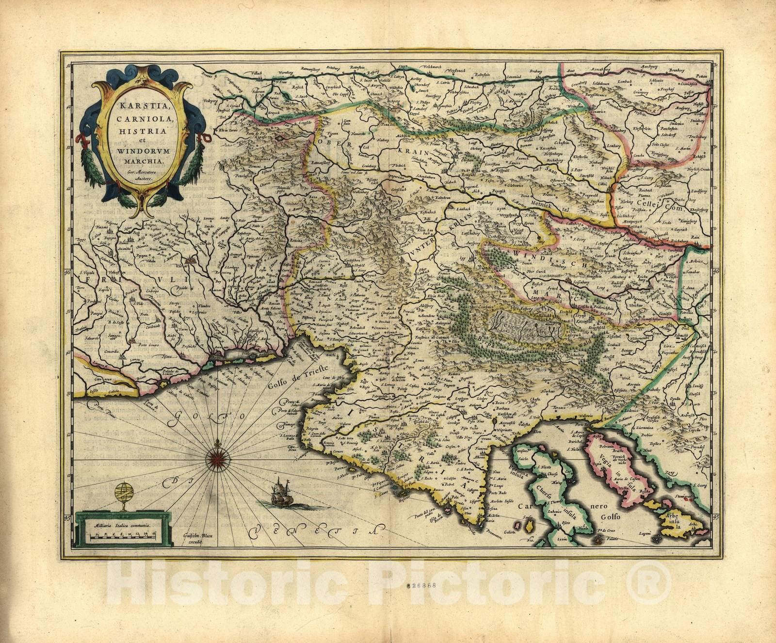 Historic 1647 Map - Le Theatre du Monde, ou, Novvel Atlas - Karst, Car ...