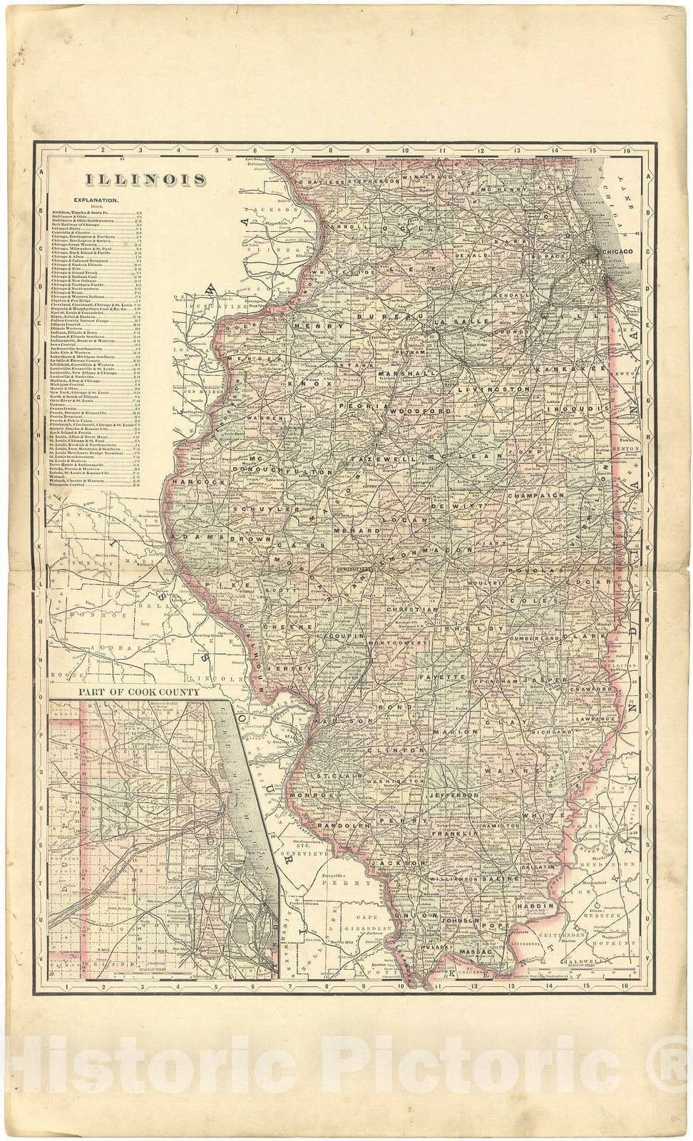 Historic 1894 Map - Plat Book of De WITT County, Illinois - Clintonia ...