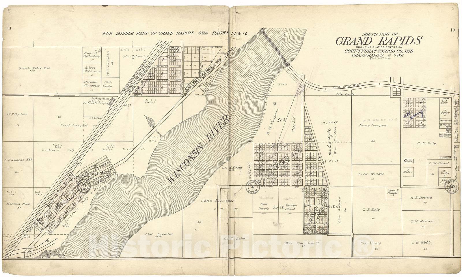 Grand Rapids Wisconsin Map