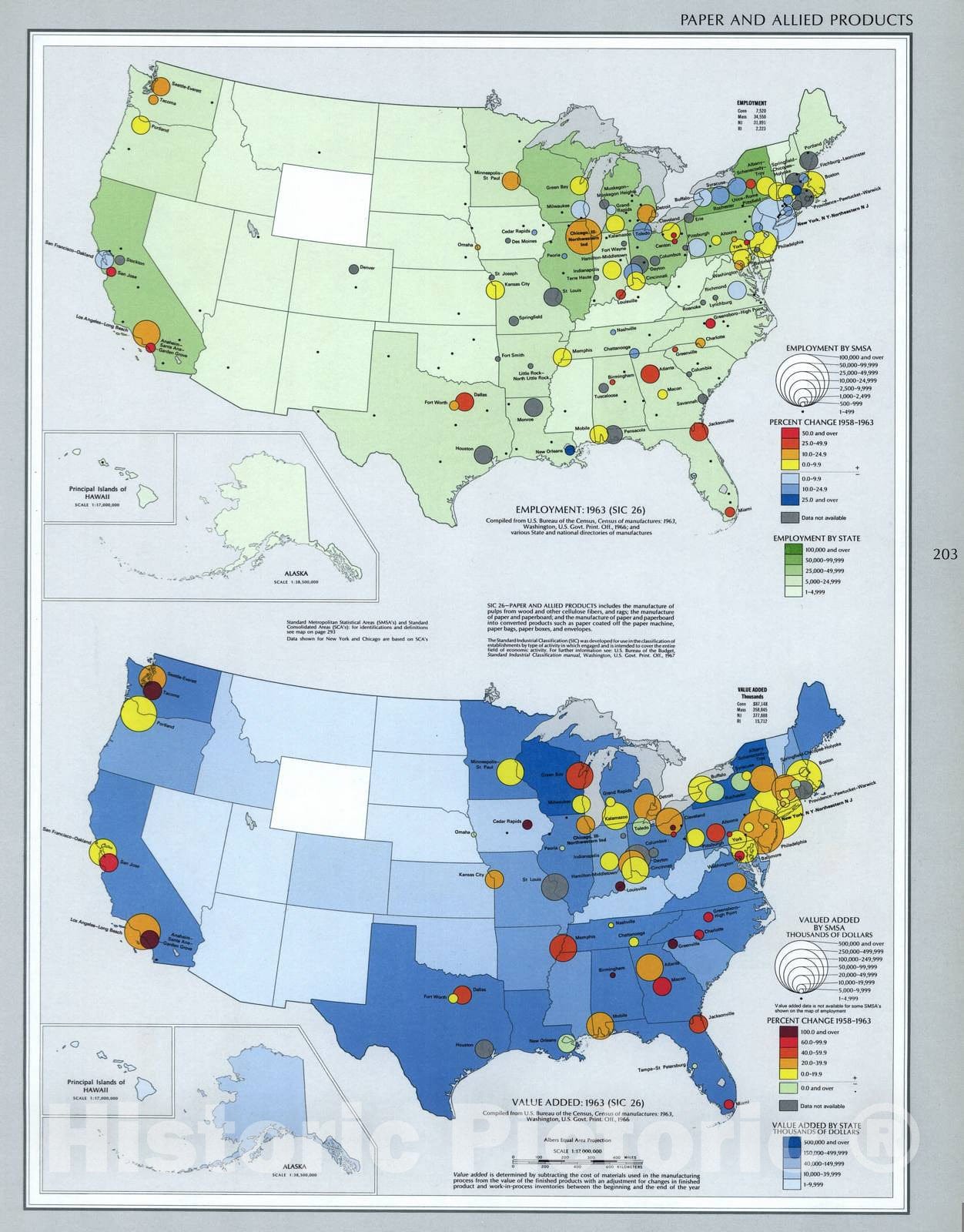 Historic 1970 Map - The National Atlas of The United States of America ...
