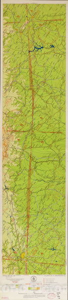 Historic 1924 Map - Aeronautical Strip maps of The United States. - No ...