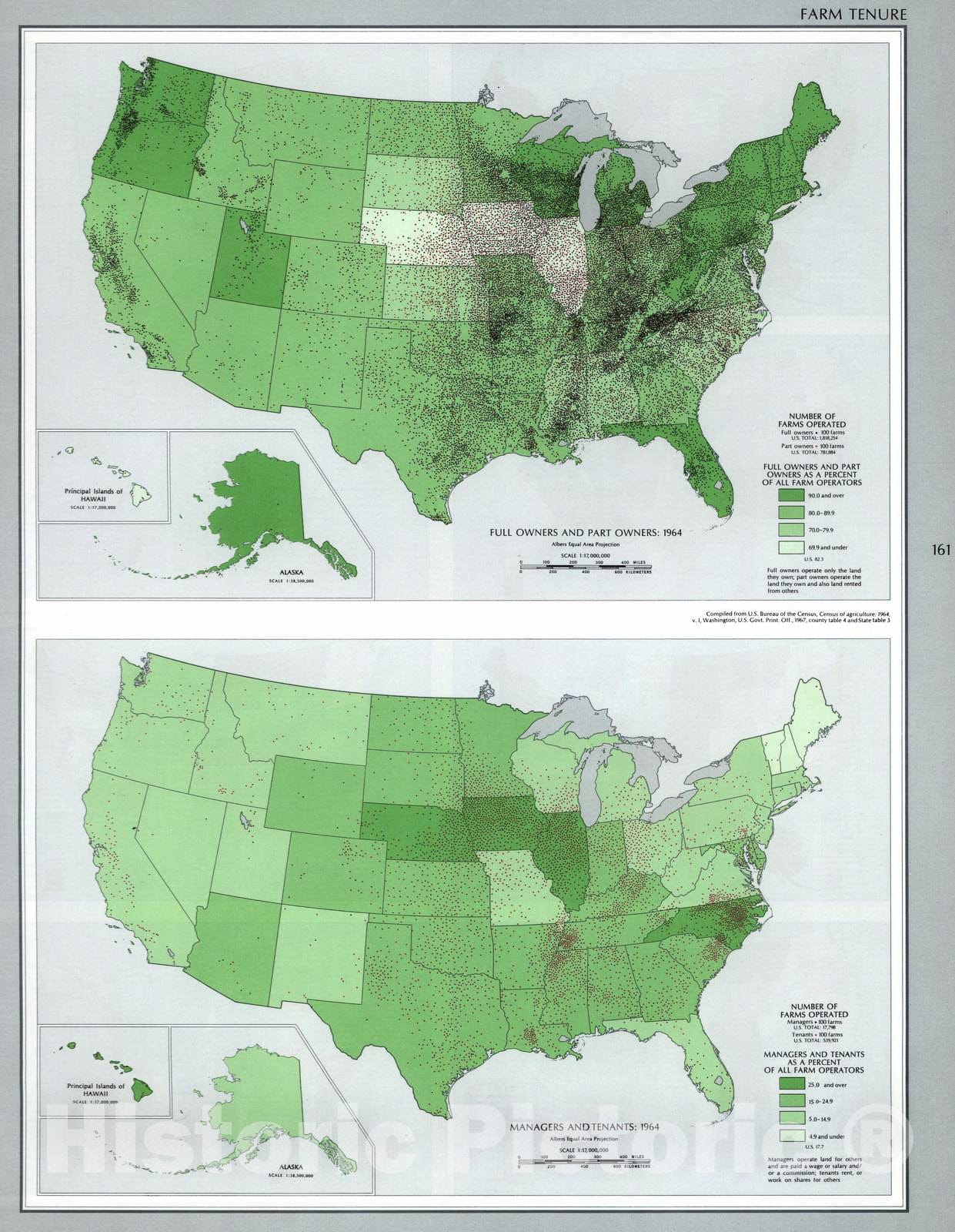 Historic 1970 Map - The National Atlas of The United States of America ...