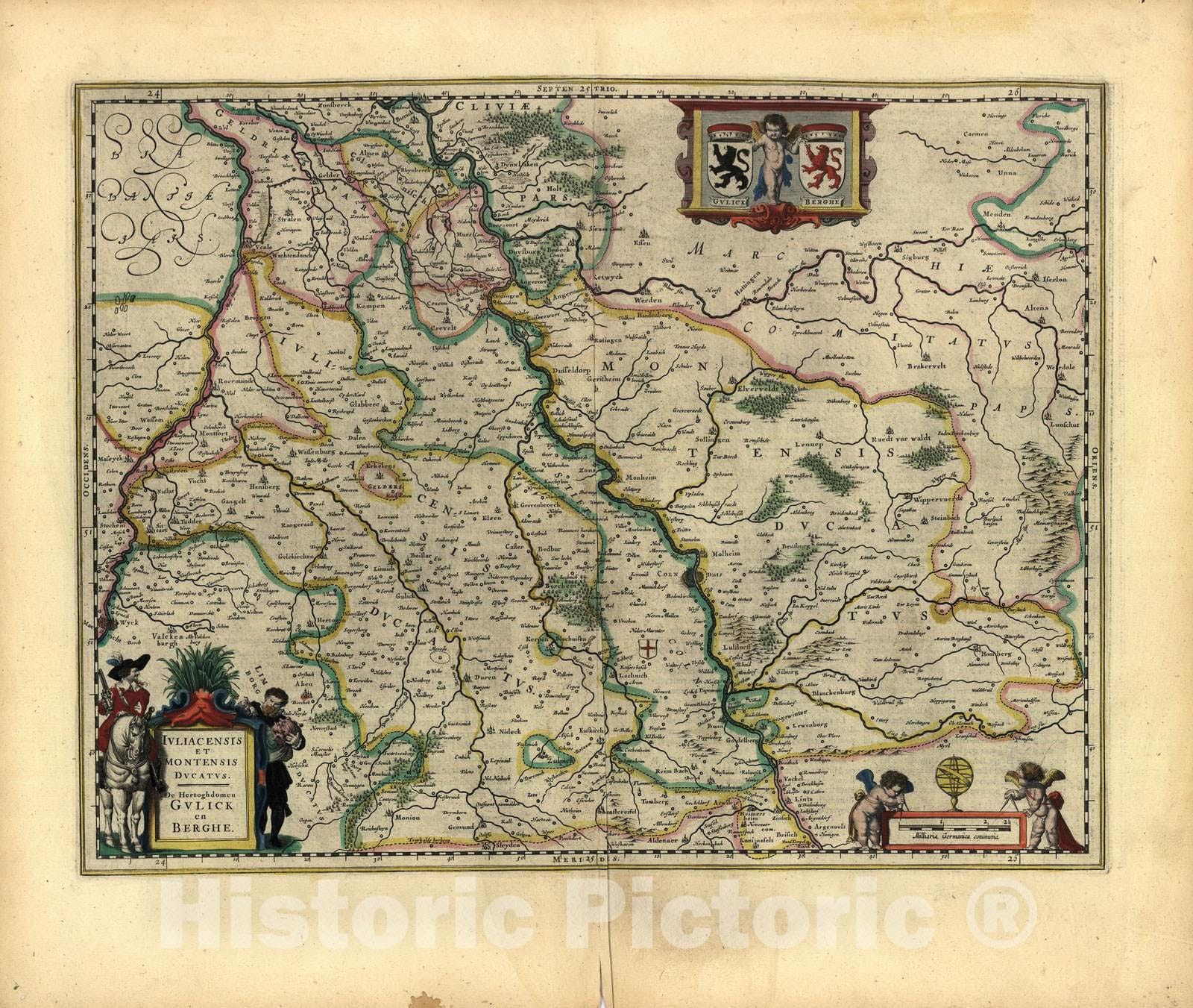 Historic 1647 Map - Le Theatre du Monde, ou, Novvel Atlas - The Duchie ...