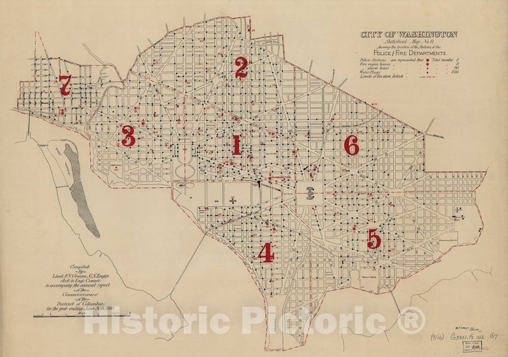 Historic 1880 Map - City of Washington, Statistical maps - Map No. 9 ...