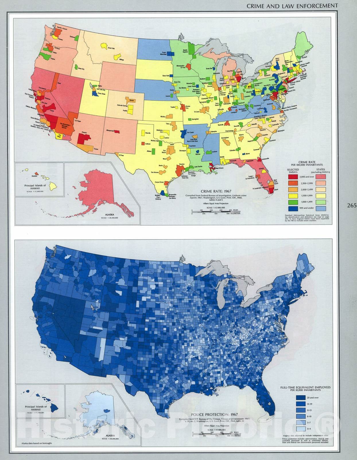 Historic 1970 Map - The National Atlas of The United States of America ...