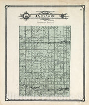 Historic 1907 Map - Plat Book of Allen County, Indiana. - Map of Jacks ...