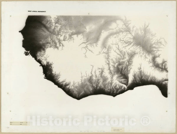 Historic Map - CIA Terrain Board Collection - West Africa Reference ...