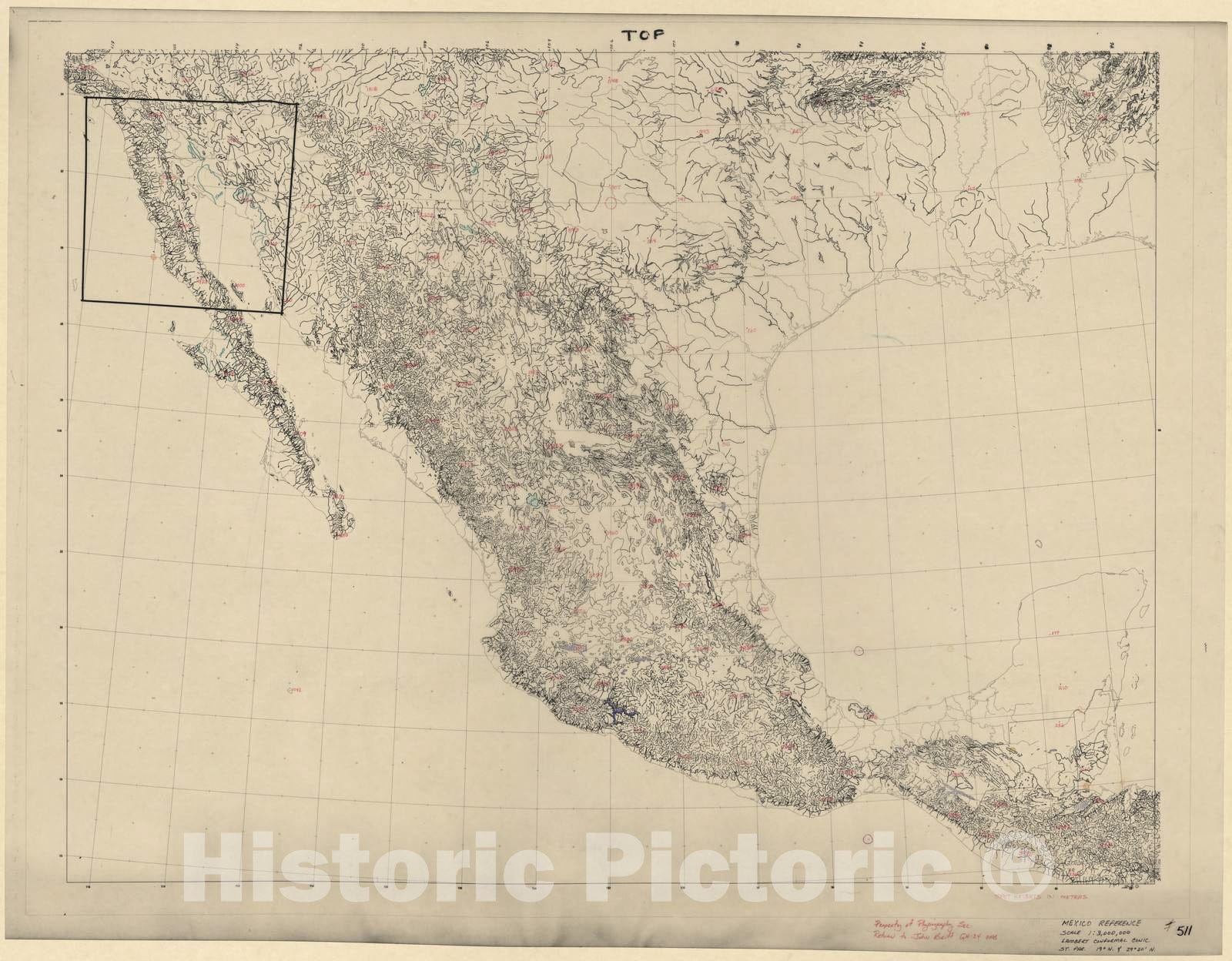Historic Map - CIA Terrain Board Collection - Mexico Reference - Refer ...