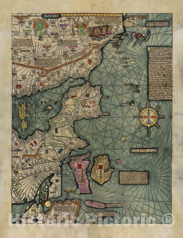 Historic 1959 Map - Mapamondi. - Image 2 of Mapamondi. – Historic Pictoric