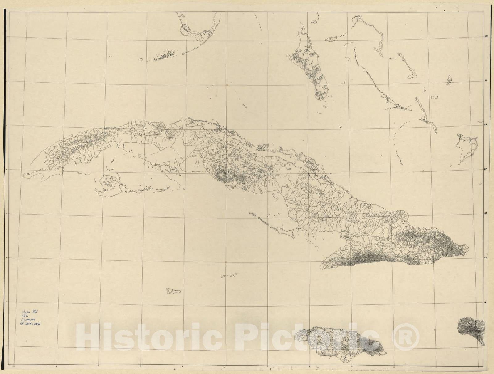 Historic Map - CIA Terrain Board Collection - Cuba Reference - Referen ...
