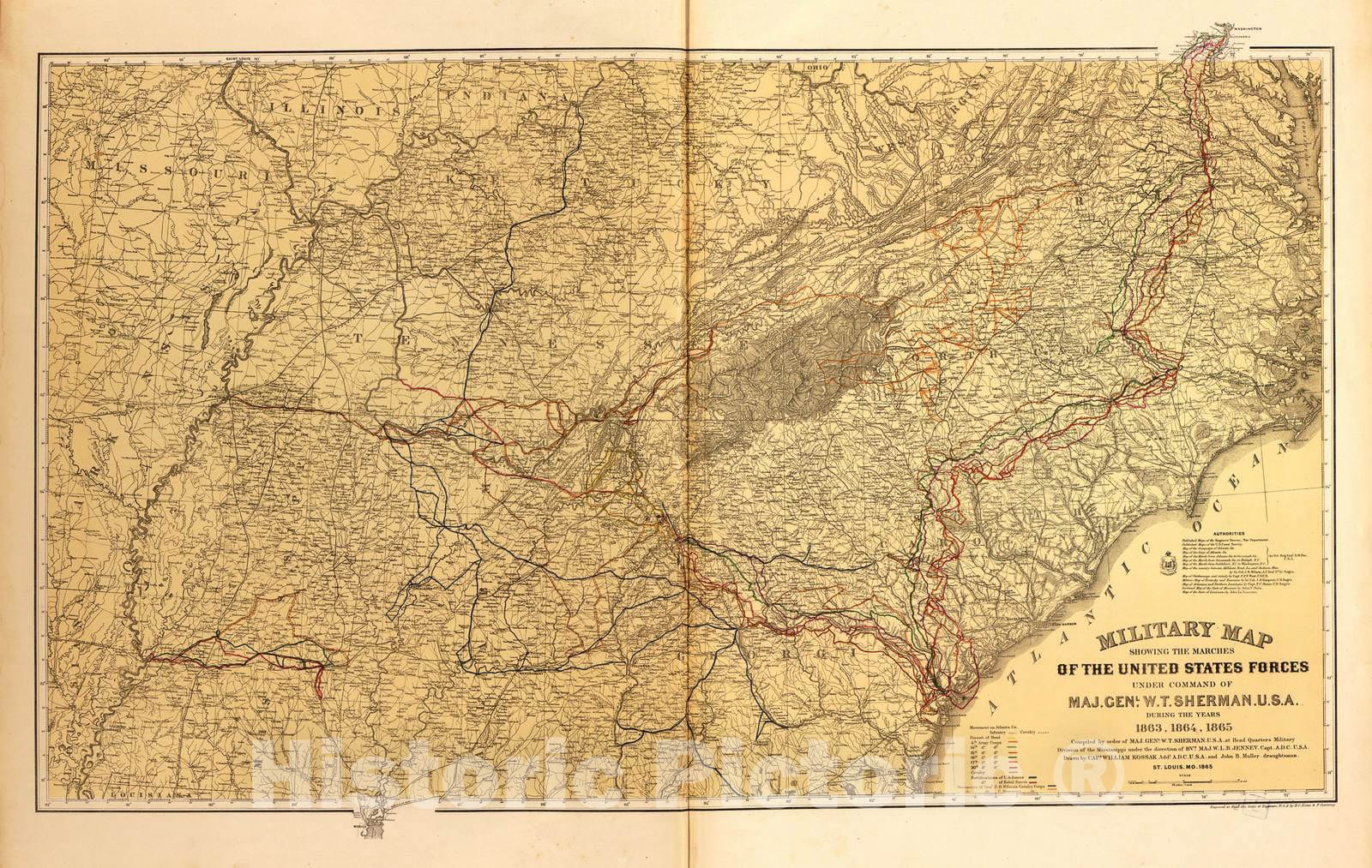 Historic 1879 Map - Military maps. - Image 4 of Military maps ...