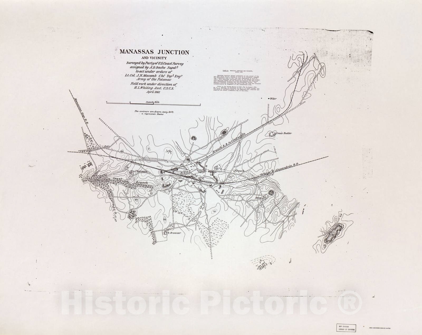 Historic 1961 Map - Selected Civil War maps : reproduced from Original ...