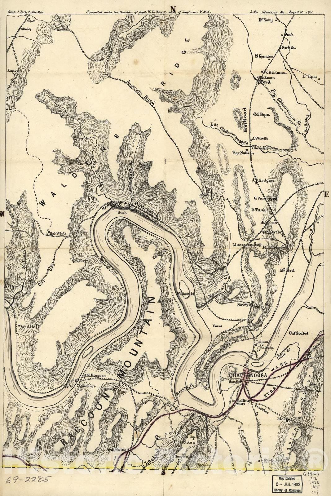 Historical Maps Chattanooga Tennessee Amazon.com: HISTORIX Vintage