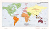 Historic 1985 Map - The World (Guide to Regional maps). - Historic Pictoric