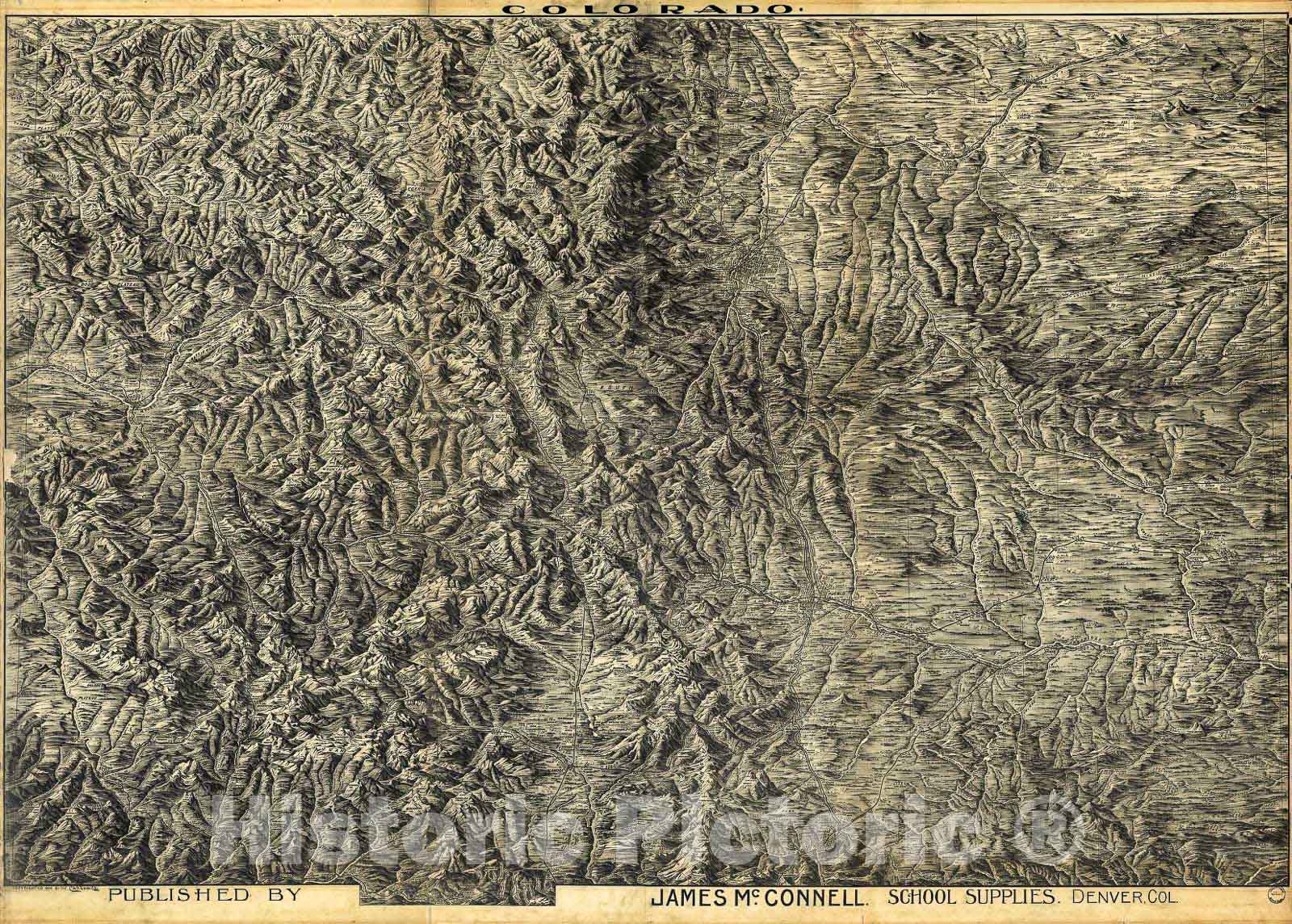 Historic 1894 Map - Colorado – Historic Pictoric